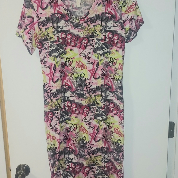 Dresses | Graffiti Print Dress | Poshmark